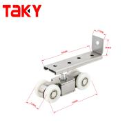 China Furniture Hardware Hang Roller with Sliver Hanging Wheel Hanger Furniture Door for sale