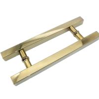China Add a Touch of Gold to Your Bathroom with Stainless Steel Shower Glass Door Handles for sale