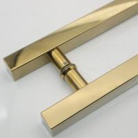 China Add a Touch of Gold to Your Bathroom with Stainless Steel Shower Glass Door Handles for sale