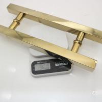 China Add a Touch of Gold to Your Bathroom with Stainless Steel Shower Glass Door Handles for sale