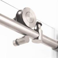 China Frameless Square Style Sliding Door Fitting Kit for Hardware Shower Glass Accessories for sale