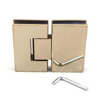China Modern Design Rose Gold Shower Hinge for Bifold Glass Shower Door Cerniere Box Doccia for sale
