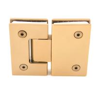 China Modern Design Rose Gold Shower Hinge for Bifold Glass Shower Door Cerniere Box Doccia for sale