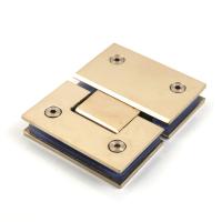 China Modern Design Rose Gold Shower Hinge for Bifold Glass Shower Door Cerniere Box Doccia for sale