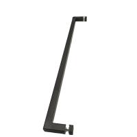 China Good Design Stainless Steel304 Door Pull Handle for Bathroom Glass Doors in Matt Black for sale