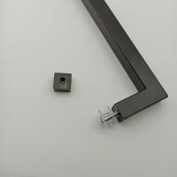 China Good Design Stainless Steel304 Door Pull Handle for Bathroom Glass Doors in Matt Black for sale