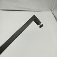 China Good Design Stainless Steel304 Door Pull Handle for Bathroom Glass Doors in Matt Black for sale