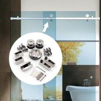 China Upgrade Your Bathroom Decor with Our Glass Frameless Sliding Shower Door Hardware Kit for sale