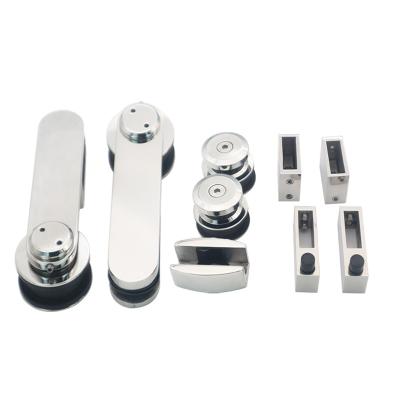 China Stainless Steel Double Door Side Cabin Accessories Square Stabilizing Bar Shower Sliding Fitting for sale