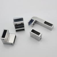 China Frameless Clamp Connector Glass Hinge for 5MM Glass Thickness F Shape Glass Fitting for sale