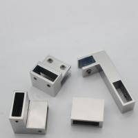China Frameless Clamp Connector Glass Hinge for 5MM Glass Thickness F Shape Glass Fitting for sale