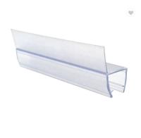 China 6-12mm Glass Compatible 180 Degree PVC Rubber H Channel Bottom Glass Shower Seal Door Strip for sale