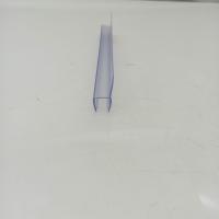 China 6-12mm Glass Compatible 180 Degree PVC Rubber H Channel Bottom Glass Shower Seal Door Strip for sale