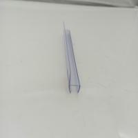 China 6-12mm Glass Compatible 180 Degree PVC Rubber H Channel Bottom Glass Shower Seal Door Strip for sale