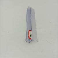 China 6-12mm Glass Compatible 180 Degree PVC Rubber H Channel Bottom Glass Shower Seal Door Strip for sale