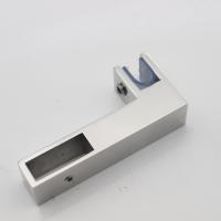 China Frameless Clamp Connector Glass Hinge for 5MM Glass Thickness F Shape Glass Fitting for sale