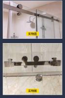 China 8-12 Thick Safe Glass Hardware Glass System Set Bathroom Accessories Sliding Door Kit for sale