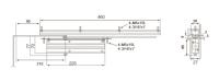 China Modern Hotel Design 85KG Fire Rated Two Adjustable Speed Hydraulic Hidden Spring Wooden Concealed Door Closer for sale