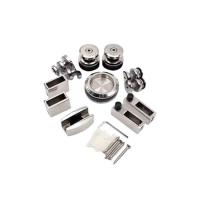 China Frameless Glass Bathroom Screen Barn Door Hardware Fittings Functional and Frameless for sale
