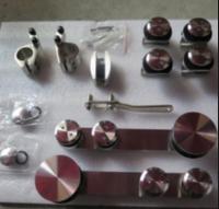 China Modern Design Round Tray Sliding Barn Door Hardware Kit for Double Hanging Rail System for sale