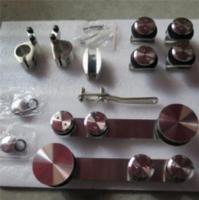China Modern Design Round Tray Sliding Barn Door Hardware Kit for Double Hanging Rail System for sale
