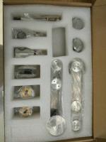China Modern Design Round Tray Sliding Barn Door Hardware Kit for Double Hanging Rail System for sale