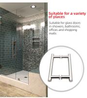 China Stainless Steel H-Shaped Pull Handle for Bathroom Glass Doors in Office Buildings for sale