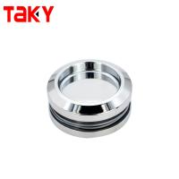 China SS304 Chrome Glass Door Handle Knob Bathroom Sliding Door Kit for Sturdy Construction for sale