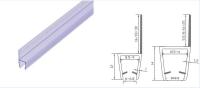 China Shower Silicone Seal Strip for 120 Inch Glass Door Prevent Leaks and Stop Water Damage for sale