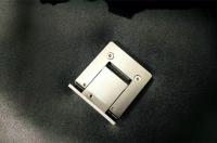China 90 Degree Hydraulic Shower Hinge for Normal Bathroom Glass Door in Sliver Aluminium for sale
