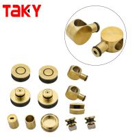 China Anti-Brass Frameless Sliding Door System for 8-12mm Thick Safe Glass Polish Finish for sale