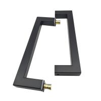 China Modern 8 Inches 200mm H Shower Door Handle for Glass Door in SS304 Polish Finish for sale