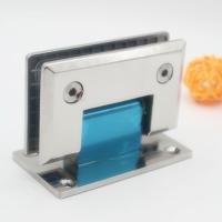 China Square Bevel Stainless Steel Glass to Wall Shower Door Hinge for 800-1000MM Door Width for sale