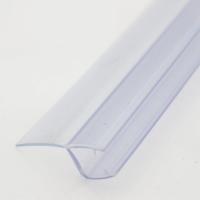 China Transparent 8-12mm Shower Door Seal Strip Environmental Co-extruded PVC for Waterproof for sale