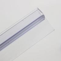 China Transparent 8-12mm Shower Door Seal Strip Environmental Co-extruded PVC for Waterproof for sale
