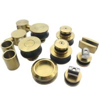 China High Hardness and Durable Sliding Door Accessory for Single Glass Door in Polish Gold for sale