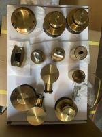 China High Hardness and Durable Sliding Door Accessory for Single Glass Door in Polish Gold for sale