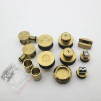 China High Hardness and Durable Sliding Door Accessory for Single Glass Door in Polish Gold for sale
