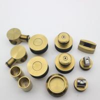 China High Hardness and Durable Sliding Door Accessory for Single Glass Door in Polish Gold for sale