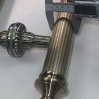 China European Brass Door Handle 201 Tube and Zinc Allot Head American Gold Room Luxury for sale