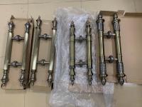 China European Brass Door Handle 201 Tube and Zinc Allot Head American Gold Room Luxury for sale