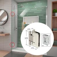 China Modern Design Style Glass Door Pivot Hinge 90 Degree Opening with Chuangyiyuan Metal for sale