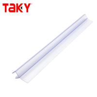 China Transparent PVC Waterproof Seal Strips for Sliding Bathroom Glass Door 6-12mm Width for sale