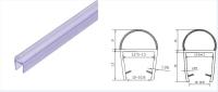 China 180 Degree H Type Polycarbonate Water Seal for 2400MM In Line Panel Steam Shower Door for sale