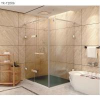 China Hotel Bathroom Essential Modern SS304 Mirrored Sliding Shower Door for Renovation for sale