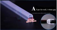China Transparent H Extrusion Shower Seal Strip for Soft PVC Door Sealing in Bathrooms for sale