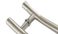 China Modern Design Shower Door Pull Handle with 600*500*32MM/800*500*38MM Stainless Steel for sale