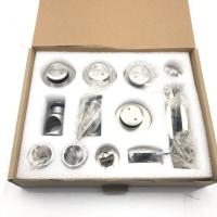 China Sliding Door Fitting for 12MM Glass Modern Round Shape Bar Glass Shower Door Hardware for sale