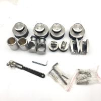 China Sliding Door Fitting for 12MM Glass Modern Round Shape Bar Glass Shower Door Hardware for sale
