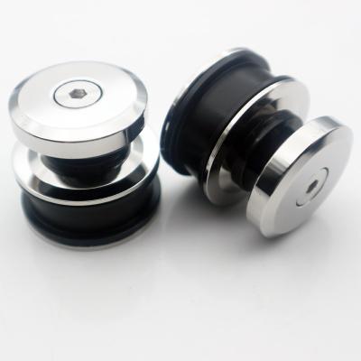 China Sliding Shower Door Glass Roller Wheel Hardware Fitting with Zinc Alloy Construction for sale